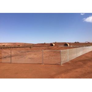 Quality SS 5ft High Chain Link Fence , 20m/Roll Cyclone Mesh Fencing for sale