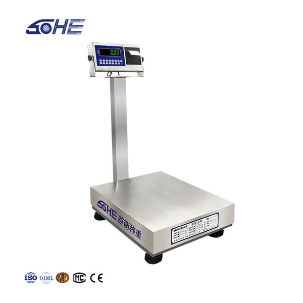 Quality Stainless Steel LED Display Advanced A8SP Printing Industrial Platform Scale 60cm*80cm for sale