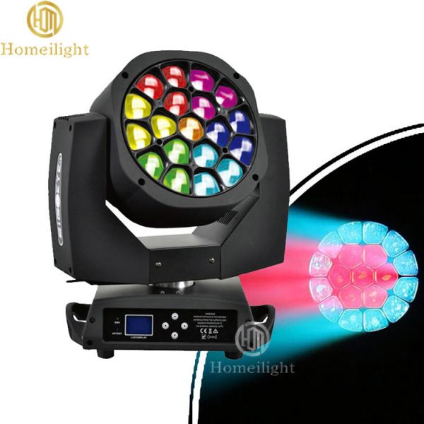 Quality 19pcs*15W Bee Eye Moving Head Light , Stage LED Zoom Moving Head Light for sale