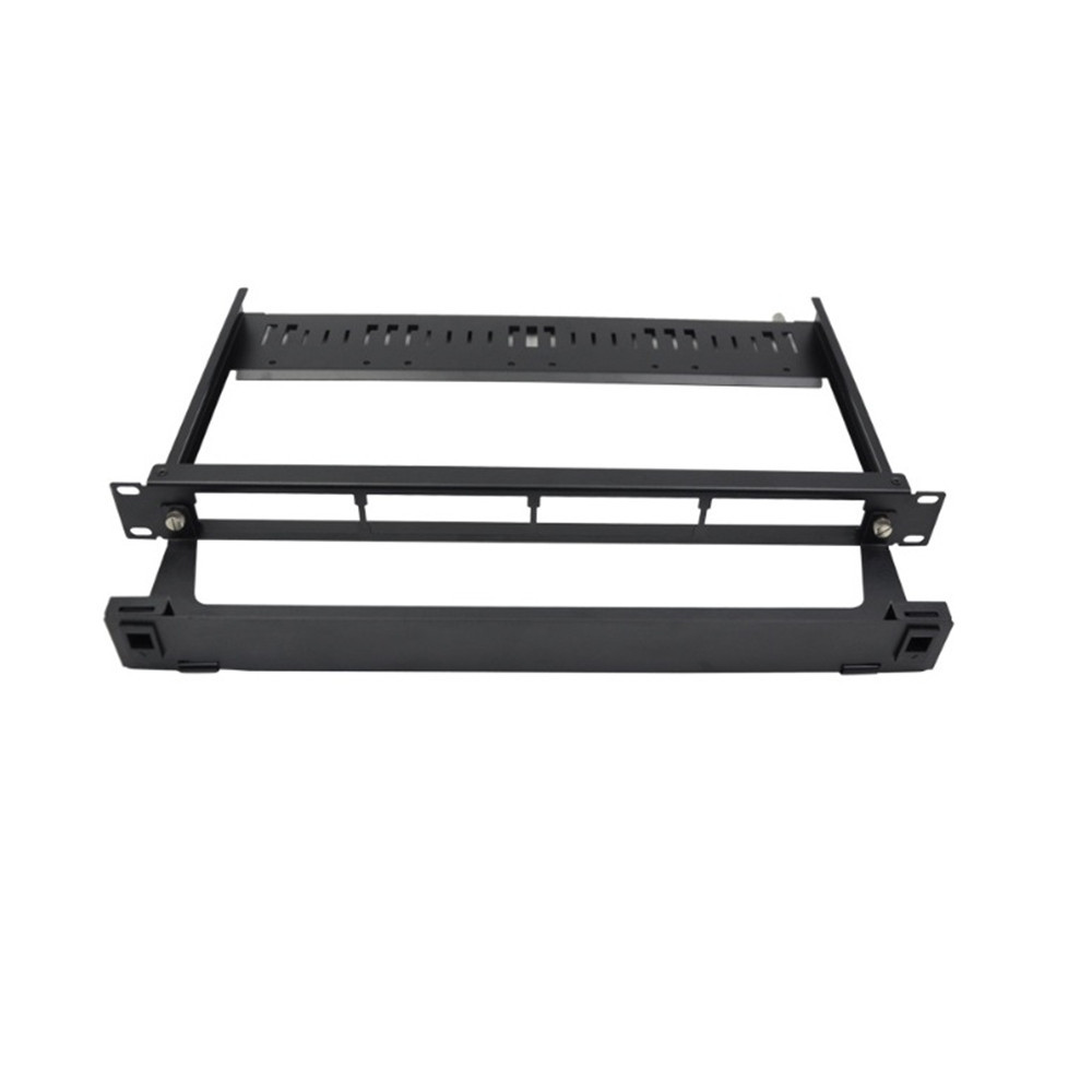 Quality 96 Core MPO Cassette Patch Panel LC 1U Enclosure Rack Mount Black for sale