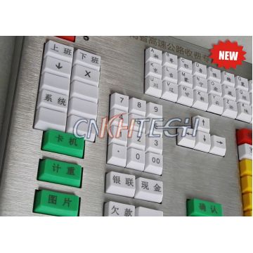 Quality Custom Panel 80 Resin Keys Industrial Metal Keyboard For Highway Toll Station for sale