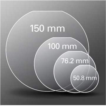 Quality Polished C Orientation Transparent Sapphire Substrate 100um DSP/SSP Layer for sale