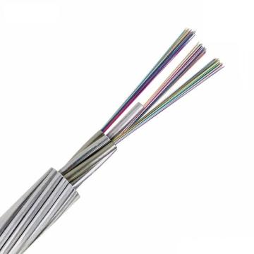 Quality 3 Layer Stranded ACS Single Mode OPGW Fiber Optic Cable for sale