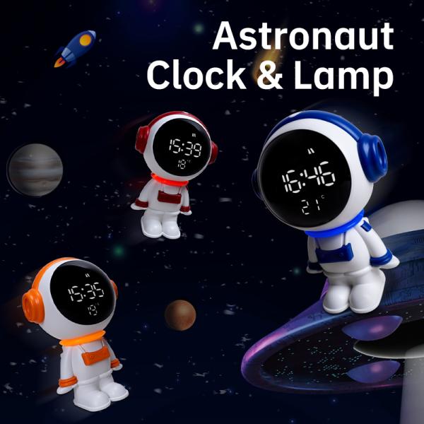 Quality APP Control Customized Lighting Smart Wake-up Astronaut Alarm Clock for sale