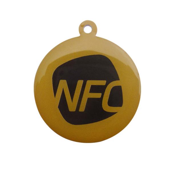 Quality Waterproof 13.56mhz Pvc Epoxy Rfid Tag Keychain for sale
