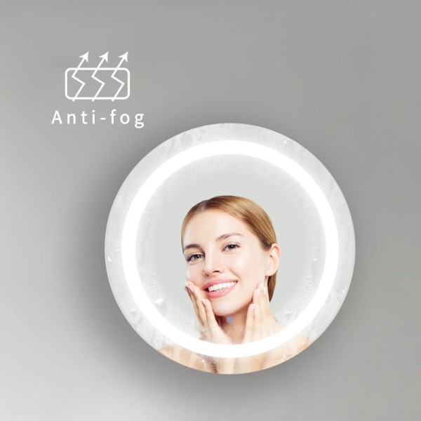Quality Compact Bathroom Mirror With Lights Corrosion Protection Adjustable Lighting for sale