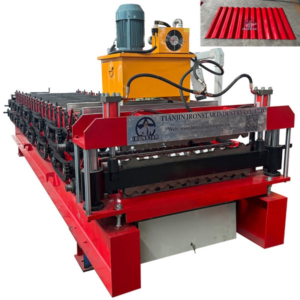 Quality 840 trapezoidal sheet and 836 corrugated double layer roll forming machine for Bolivia for sale