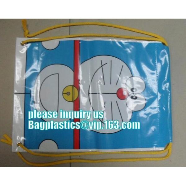 Quality biodegradable Customized Laundry Drawstring Poly Bag Plastic Laundry Bag For for sale