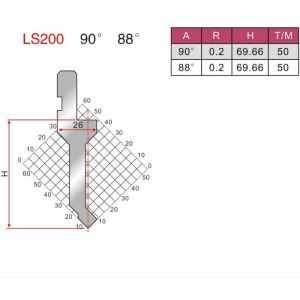 Quality LS200 Press Brake Tooling For Europe Bending Machine for sale