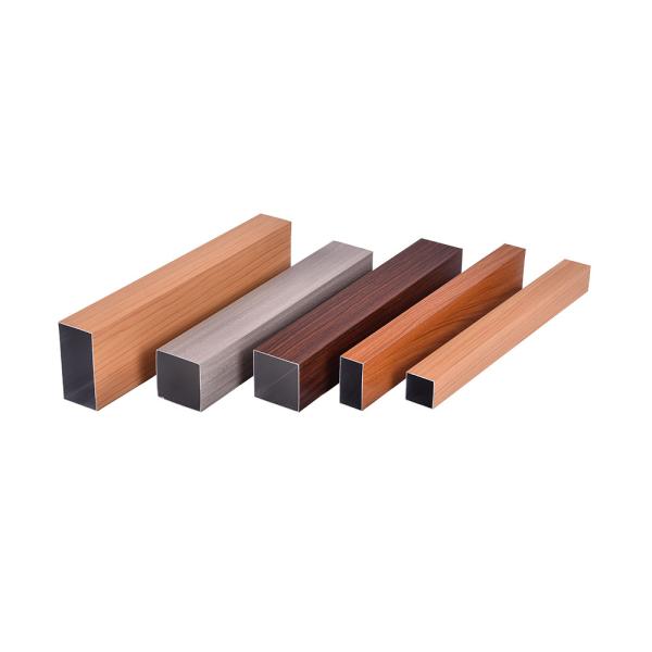 Quality Interior Decor Aluminum Square Tube Baffle Suspended Ceiling Fireproof Ceiling Panel for sale