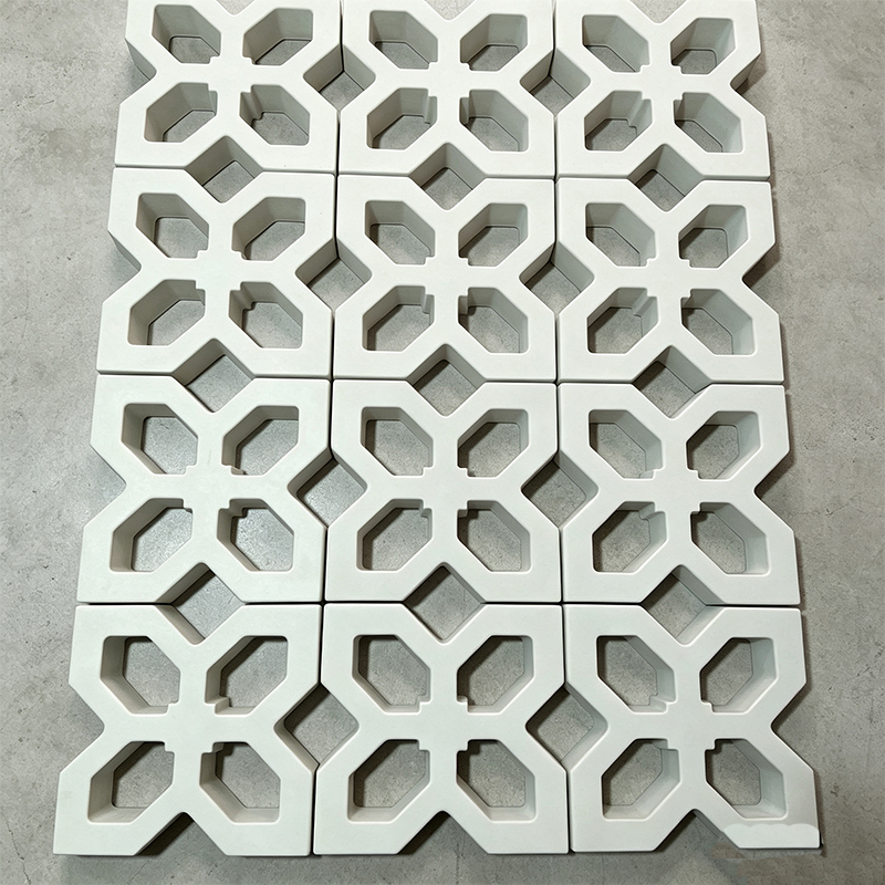 Quality White Cast Cement Ventilation Screen Bricks Architectural Concrete Masonry for sale