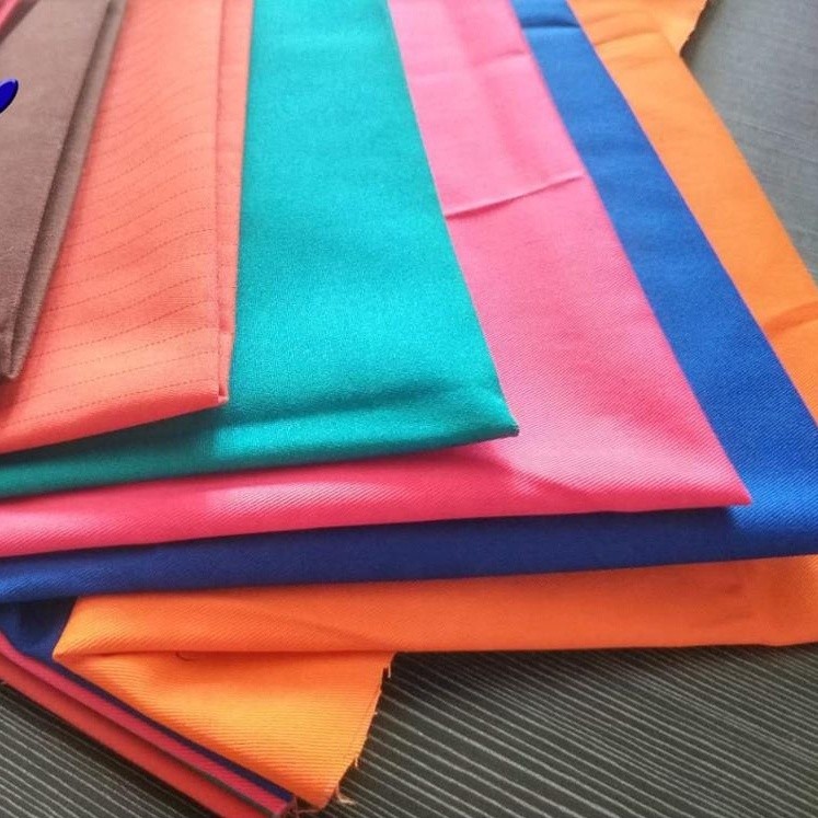 Quality Plain Style Anti Static 100 Polyester Twill Fabric for Uniform in Customized for sale