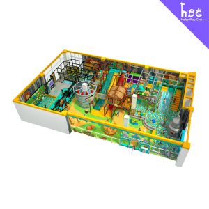 Quality Custom Indoor Play Structure for Kids with Slides and Climbing Walls for sale