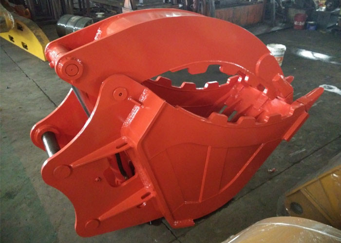 Quality Excavator Grapple Hydraulic Bucket Thumb Grapple With Grating Bucket for sale