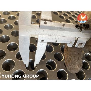 Quality ASME SA516 GR.70 BAFFLE PLATE FOR HEAT EXCHANGER CONDENSER TUBESHEET for sale