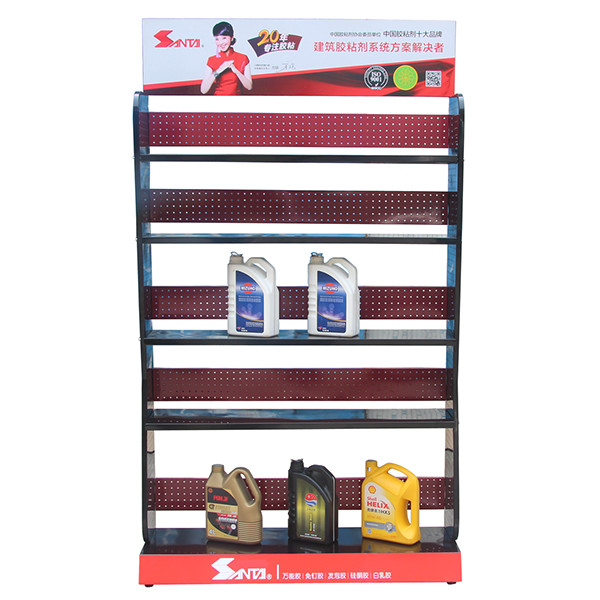 Quality 5 Tier ODM Service Metal Storage Stand , Freestanding Metal Shelving For Motor Oil for sale