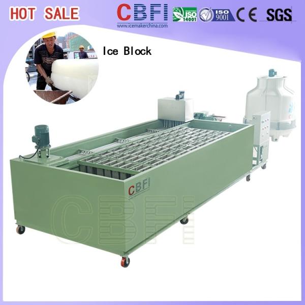 Quality 74kw.H / Ton Block Ice Machine / Automatic Ice Machine Stainless Steel for sale