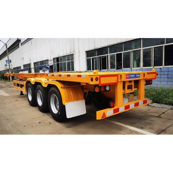 Quality 40ft Skeletal Container Chassis Semi Trailers 40 Tons Payload 2.5m Width for sale