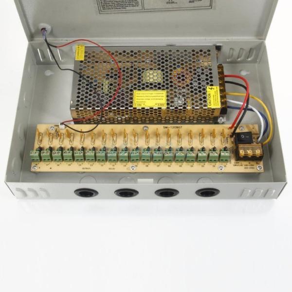 Quality 12V 20A DC 18CH Channel Power Supply Box for CCTV Camera Security Surveillance for sale
