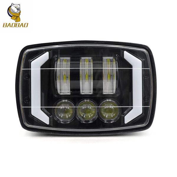 Quality 4 Inch Harley White Yellow Available LED Fancy Headlight For Bike for sale