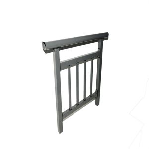Quality Modern Wrought Iron Banister Railing Fence Panel Waterproof Exterior for sale