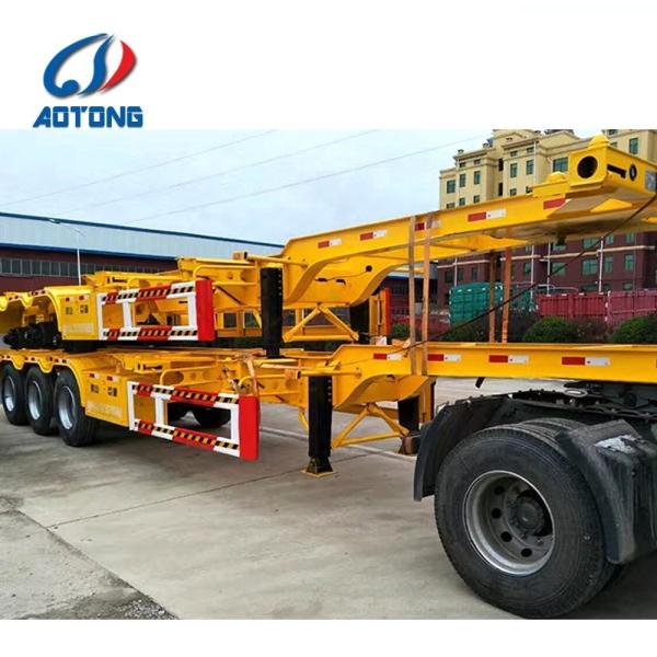 Quality Steel 20FT 40FT Container Long Lifetime Chassis Skeleton Semi Trailer with for sale