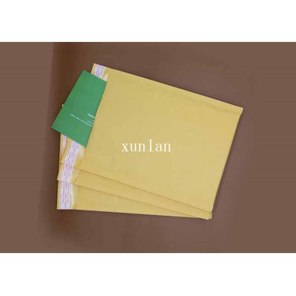 Quality Yellow Matte Shipping Bubble Mailers Plastic Waterproof For Garment for sale