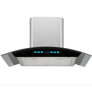 Quality Arc Glass Chimney Hood for sale