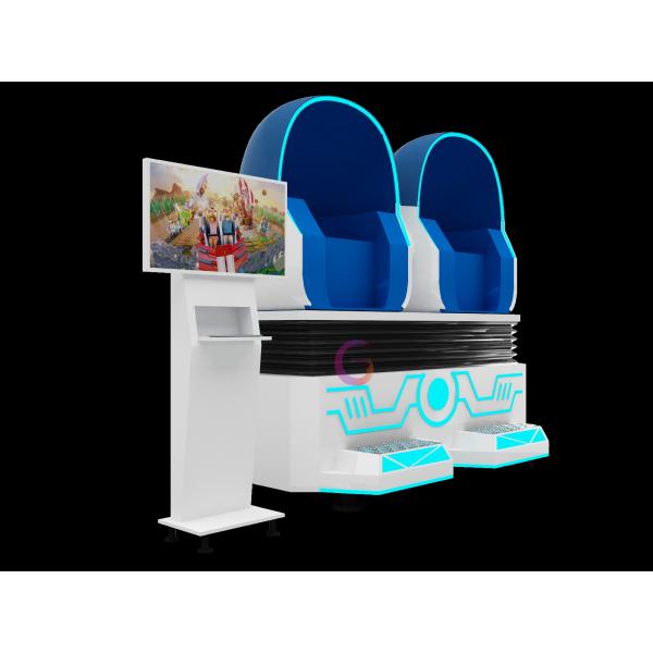 Quality Game Project Virtual Reality Arcade Machine 9d VR Egg Cinema With 2 Seats for sale