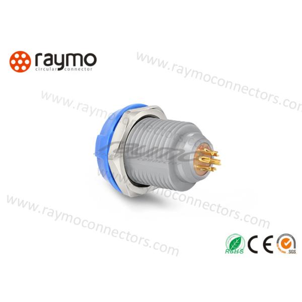 Quality Nut Fixing Circular Push Pull Connector Compact Size Lightweight PC Housing for sale