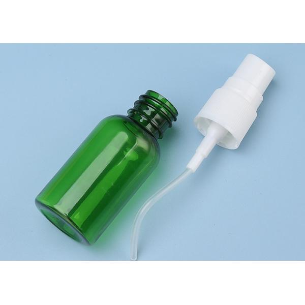 Quality Green 20ml Refillable Atomizer PET Plastic Spray Bottle Screen Printing for sale
