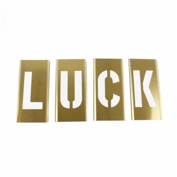 Quality Brass Adjustable Letter And Figure Stencil Set For Paint for sale