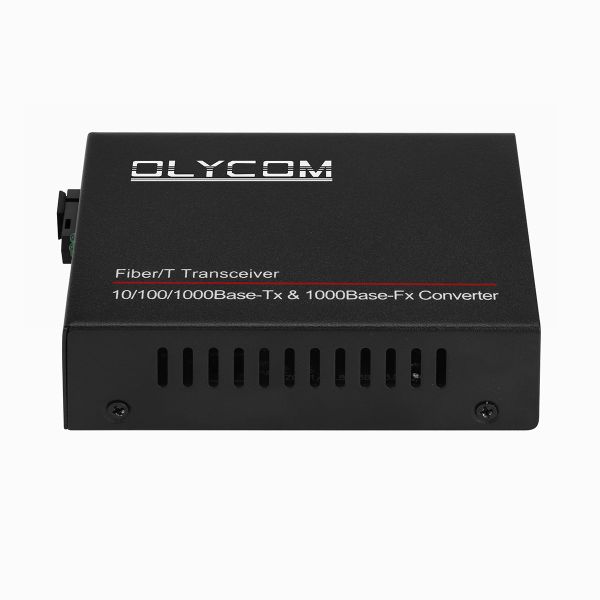 Quality Gigabit PoE Media Converter Singmode SC Fiber 20km 1310/1550nm DC48V Unmanaged for sale