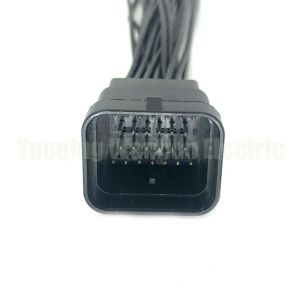 Quality 26 Pin WL2621-1.2-11 Black Sealed Waterproof Electrical Auto Wire Harness for sale