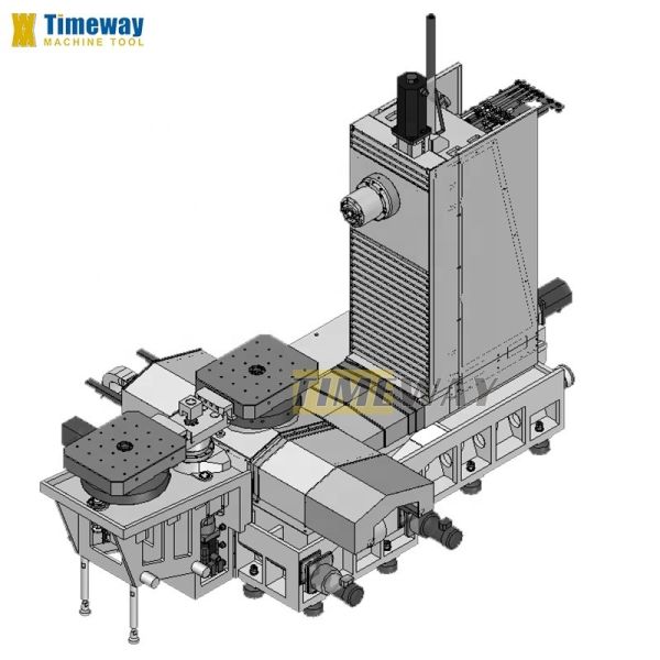 Quality Metal Machining CNC Horizontal Machining Center with 630x630mm Table Size Online for sale