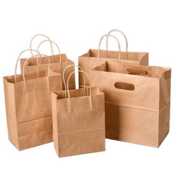 Food Industrial Customized Promotion Offset Printing Paper Kraft Bag with