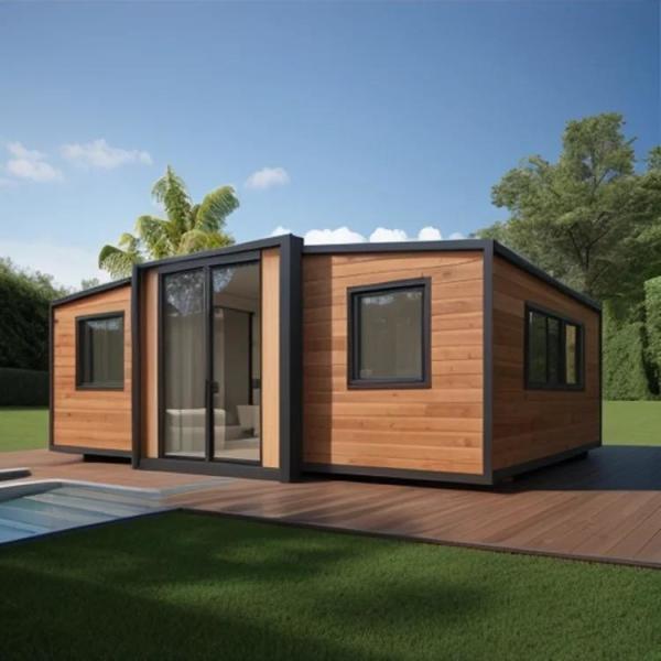 Quality Wooden Colour Expandable Hosue Layout for 2 Bedrooms with Bath and Kitchen for sale