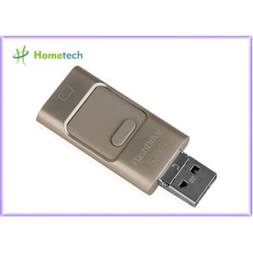 Quality Mobile Phone USB Storage 3 in 1 U-Disk Pendrive Multi-function OTG Card Reader for sale