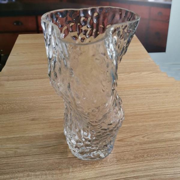 Quality Tree Stump Shaped Customize Color Decorative Glass Vase for sale