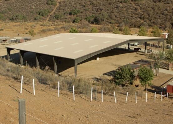 Quality Light Steel Frame Open Bays Sheds for Construction Sites for sale