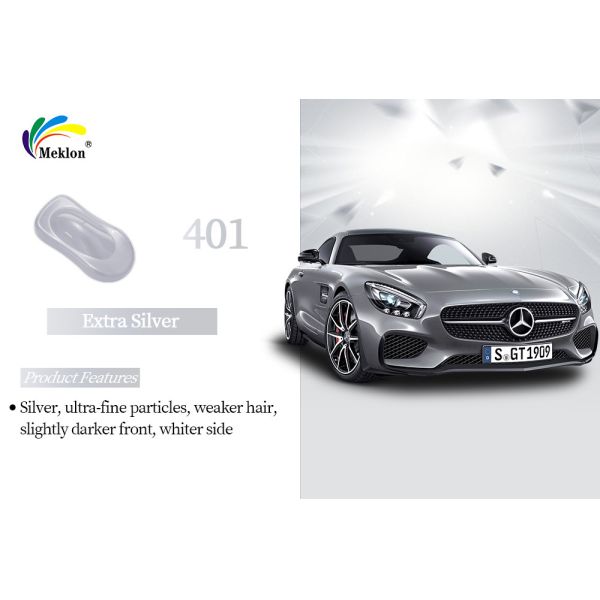 Quality Odorless Durable Metallic Vehicle Paint Mildew Resistant Silver Car Body Paint for sale