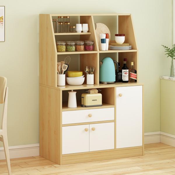 Quality White Wood MDF L100cm Kitchen Sideboard Cabinet With Drawers for sale
