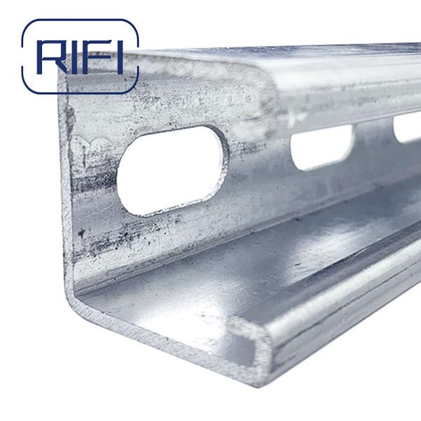 Quality 20ft Length Strut Channel And Fittings with Thickness 0.8mm-3mm for Wall Mount for sale