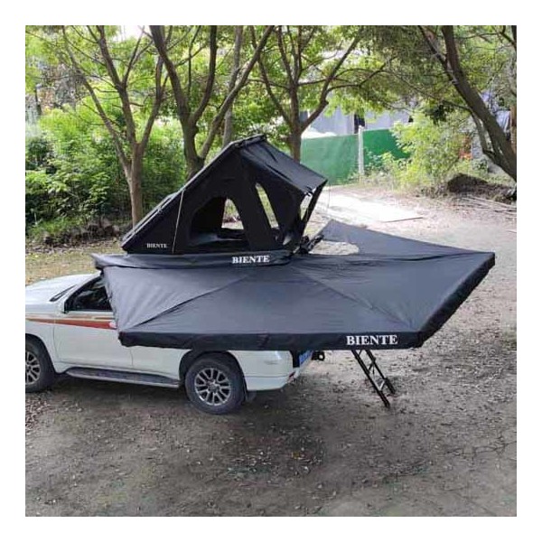 Quality Outdoor Hard Shell Car Roof Tent 4 Person Customize For Toyota 210*132*18cm Closed Size for sale