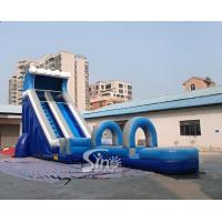 Quality Outdoor Blow Up Commercial Big Kids Inflatable Water Slides For Water Park 0 for sale