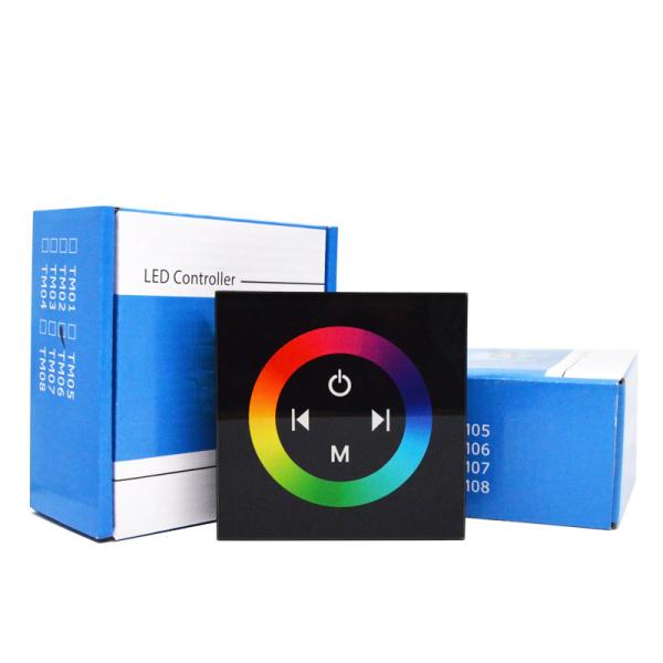 Quality 86 Type LED Strip Dimmer Controller With Full Touch Glass Panel for sale