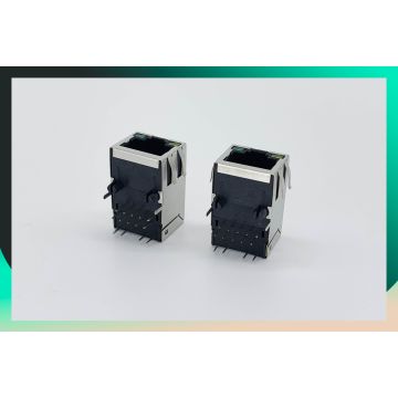 Quality 7498011211 SMT RJ45 Connector 1x1 Tab-Down 10 / 100Base-T MIC26023-5134W-LF3 for sale