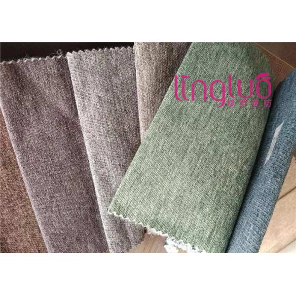 Quality Coarse Wool Imitation Linen Fabric / Blue Linen Fabric Canvas Type for sale