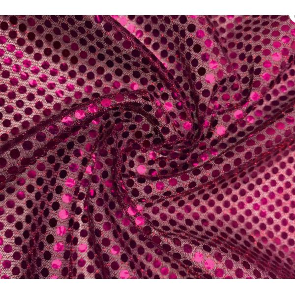 Quality Woven Round Metal Sequin Fabric / Metal Mesh Fabric Chainmail For Decoration for sale