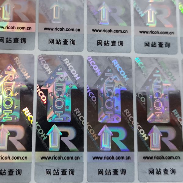 Quality Offset Printing Holographic Security Stickers with Customized Logo on Vinyl for sale